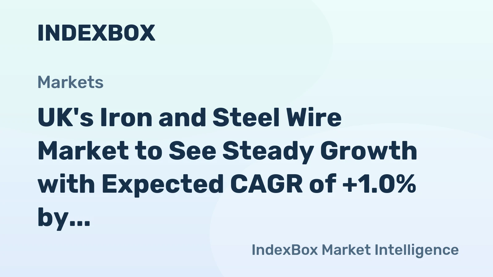UK's Iron and Steel Wire Market to See Steady Growth with Expected CAGR of +1.0% by 2035