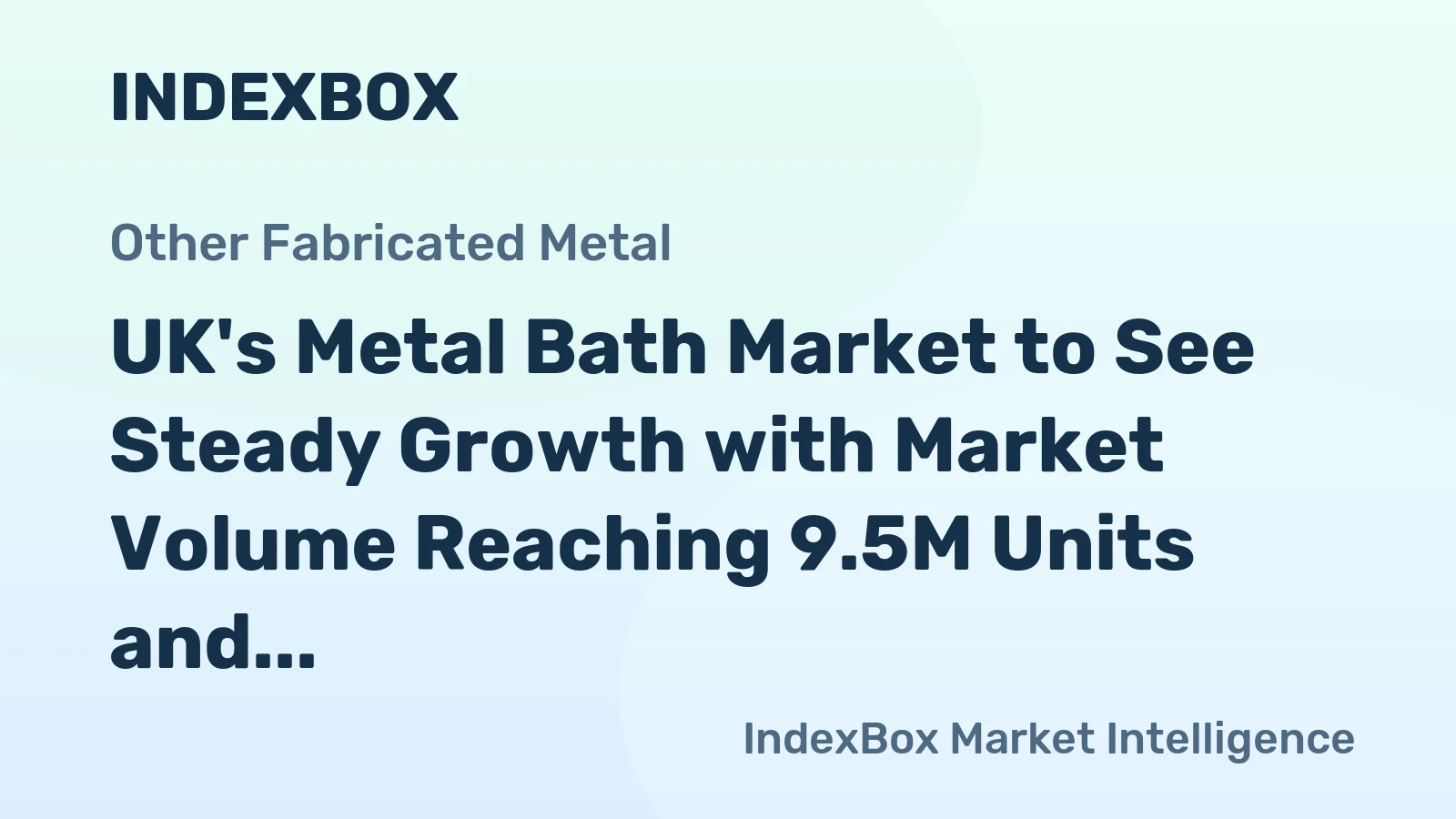 UK's Metal Bath Market to See Steady Growth with Market Volume Reaching 9.5M Units and Value Hitting $42M by 2035