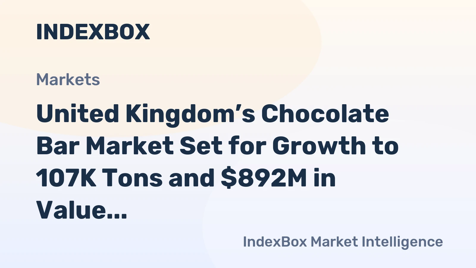 United Kingdom’s Chocolate Bar Market Set for Growth to 107K Tons and $892M in Value