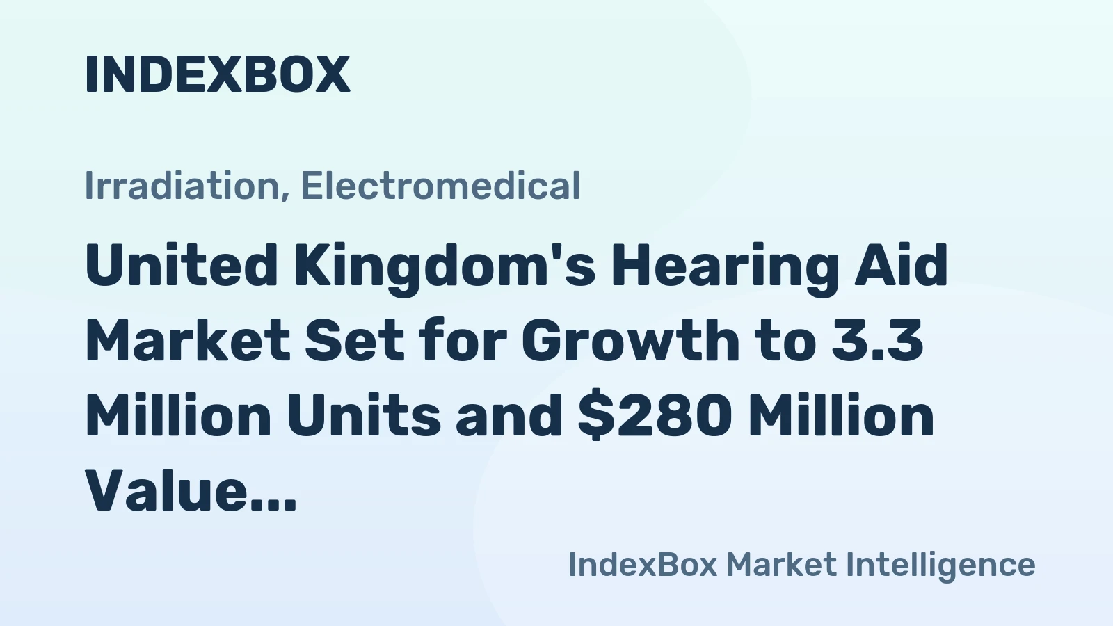 United Kingdom's Hearing Aid Market Set for Growth to 3.3 Million Units and $280 Million Value