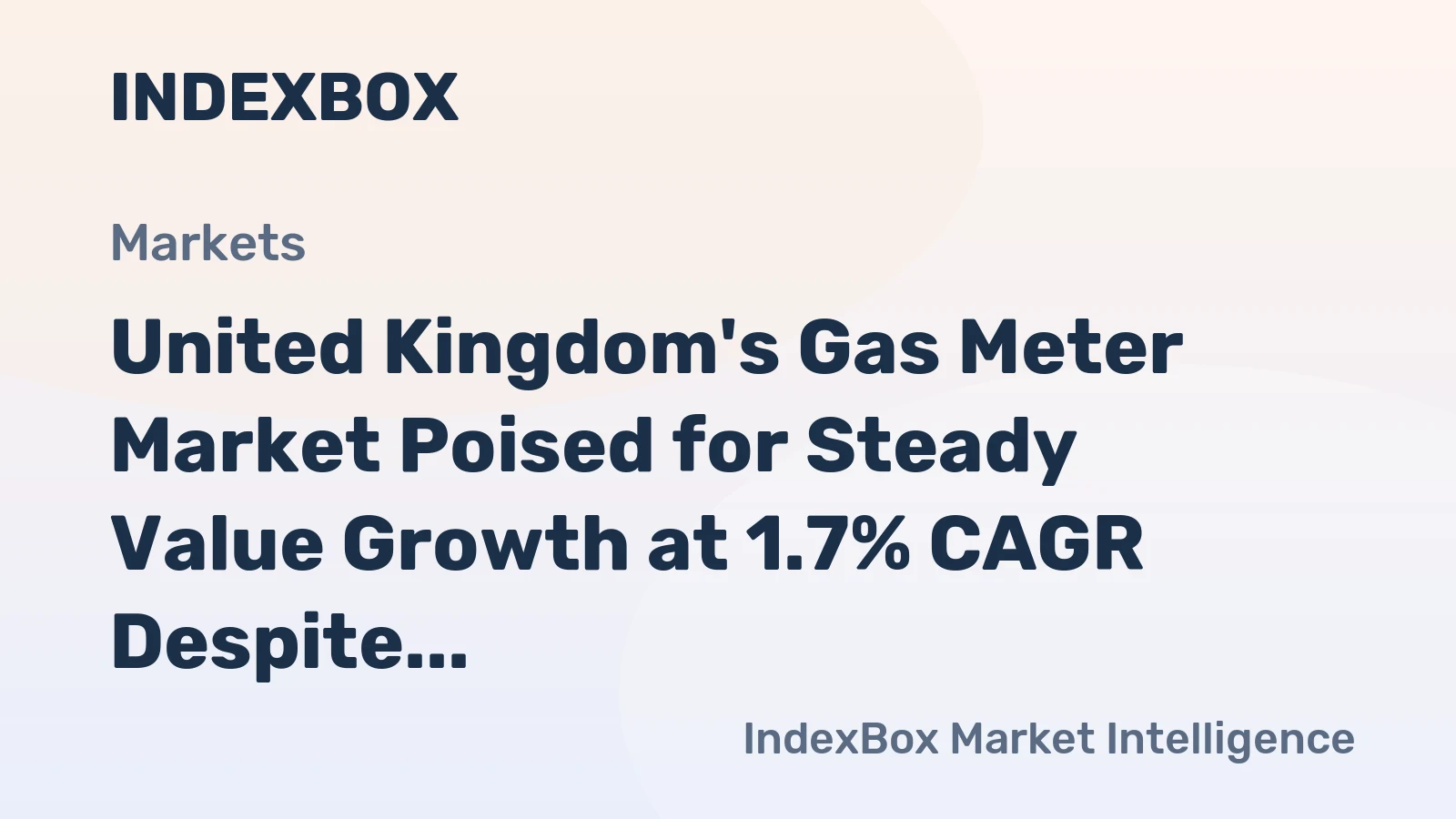 United Kingdom's Gas Meter Market Poised for Steady Value Growth at 1.7% CAGR Despite Sluggish Volume Expansion