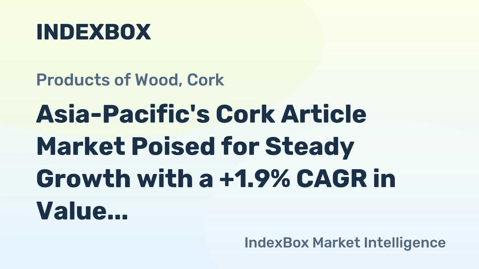 Asia-Pacific's Cork Article Market Poised for Steady Growth with a +1.9% CAGR in Value Through 2035