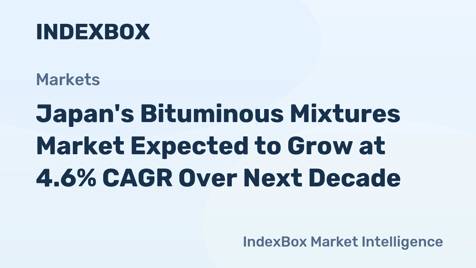 Japan's Bituminous Mixtures Market Expected to Grow at 4.6% CAGR Over Next Decade