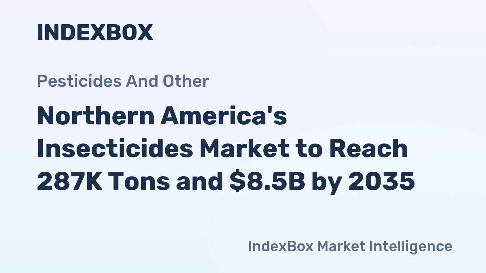 Northern America's Insecticides Market to Reach 287K Tons and $8.5B by 2035