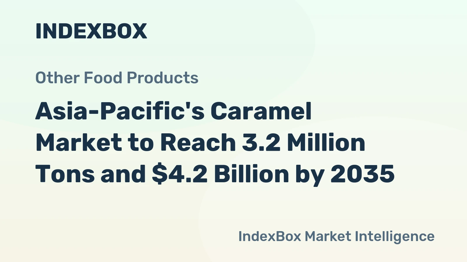 Asia-Pacific's Caramel Market to Reach 3.2 Million Tons and $4.2 Billion by 2035