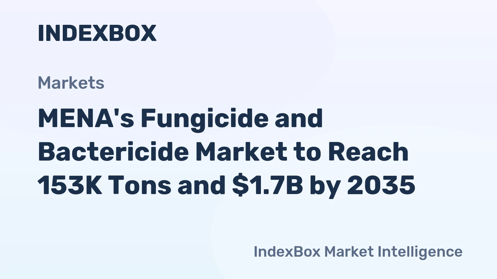 MENA's Fungicide and Bactericide Market to Reach 153K Tons and $1.7B by 2035