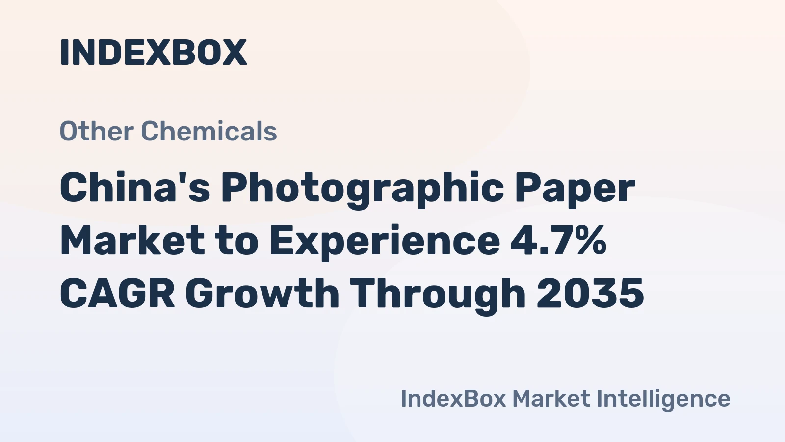 China's Photographic Paper Market to Experience 4.7% CAGR Growth Through 2035