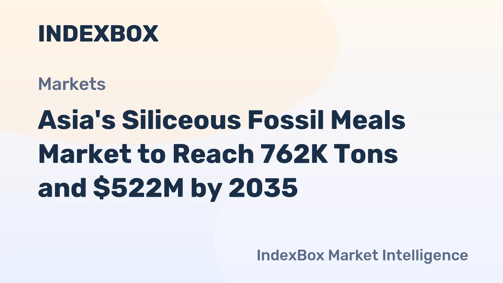Asia's Siliceous Fossil Meals Market to Reach 762K Tons and $522M by 2035