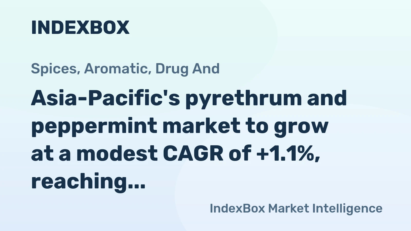 Asia-Pacific's pyrethrum and peppermint market to grow at a modest CAGR of +1.1%, reaching 631K tons by 2035.