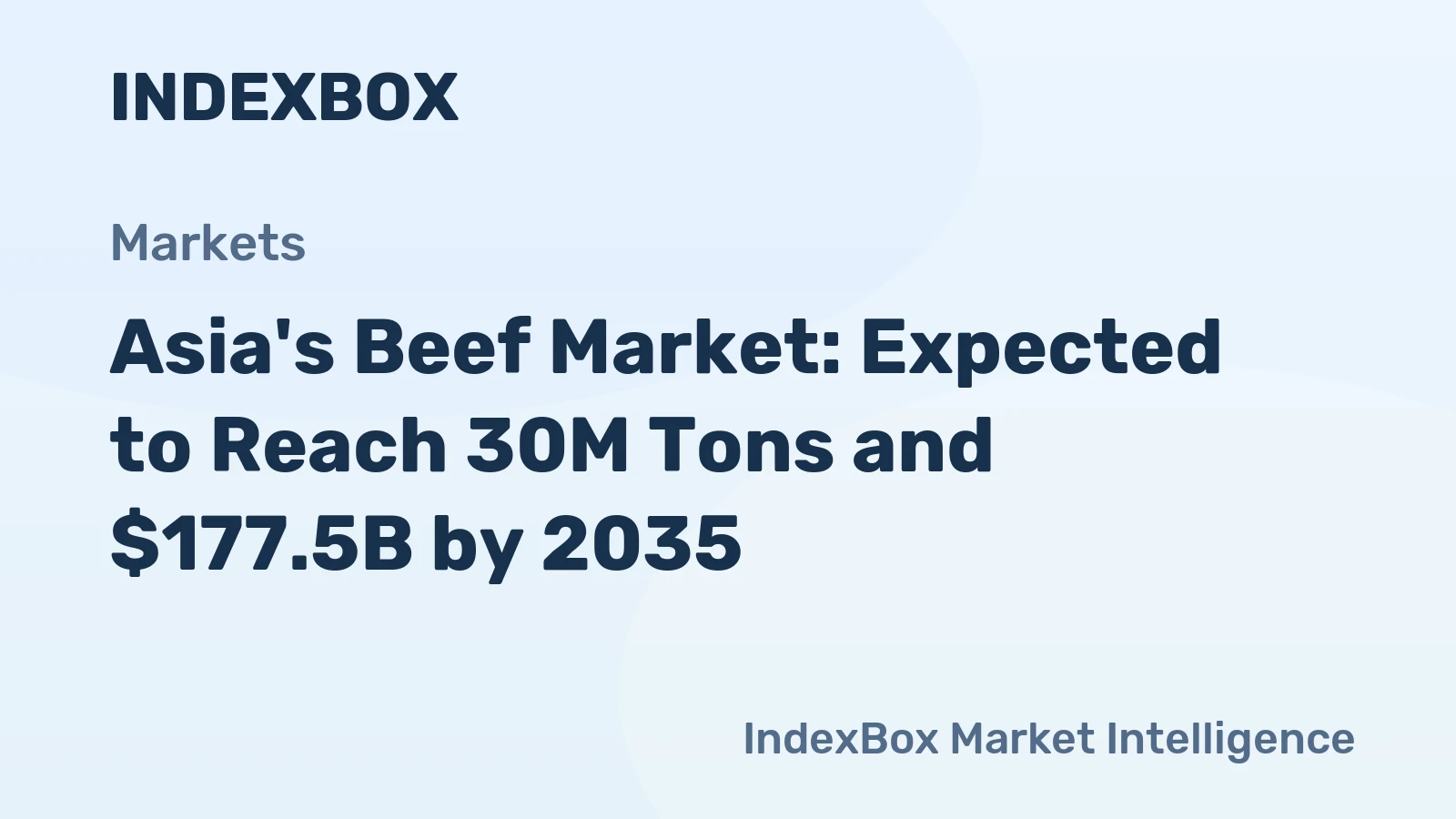 Asia's Beef Market: Expected to Reach 30M Tons and $177.5B by 2035