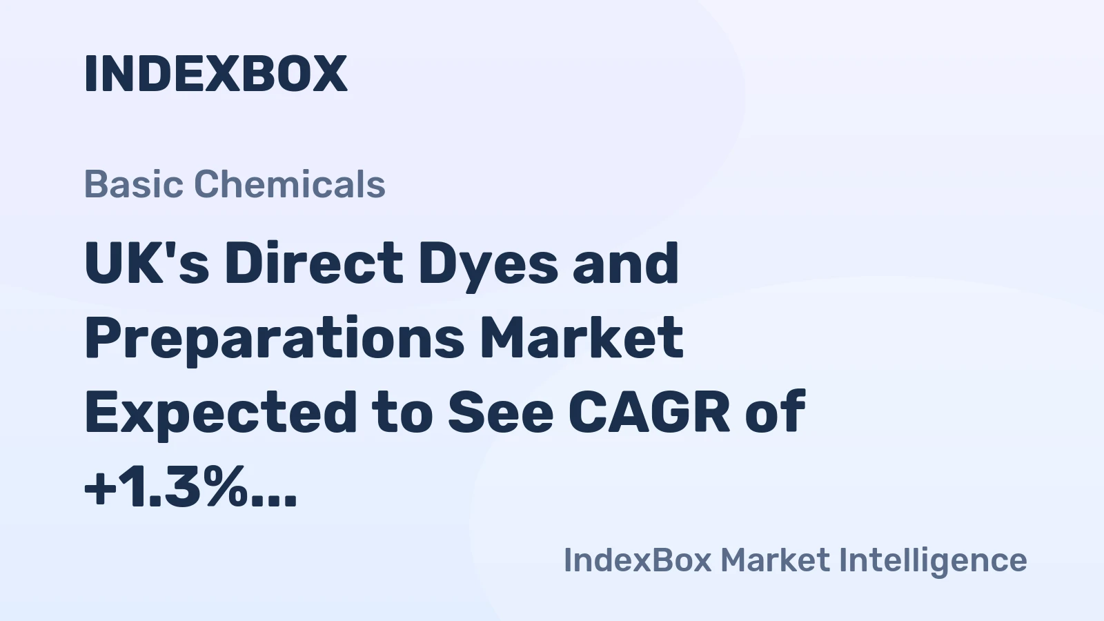 UK's Direct Dyes and Preparations Market Expected to See CAGR of +1.3% Through 2035