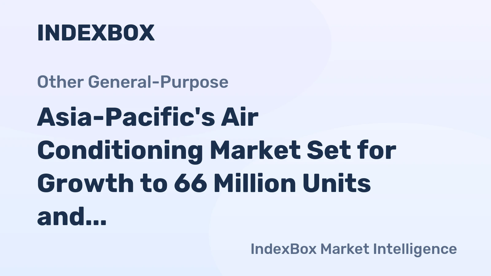 Asia-Pacific's Air Conditioning Market Set for Growth to 66 Million Units and $15.2 Billion in Value