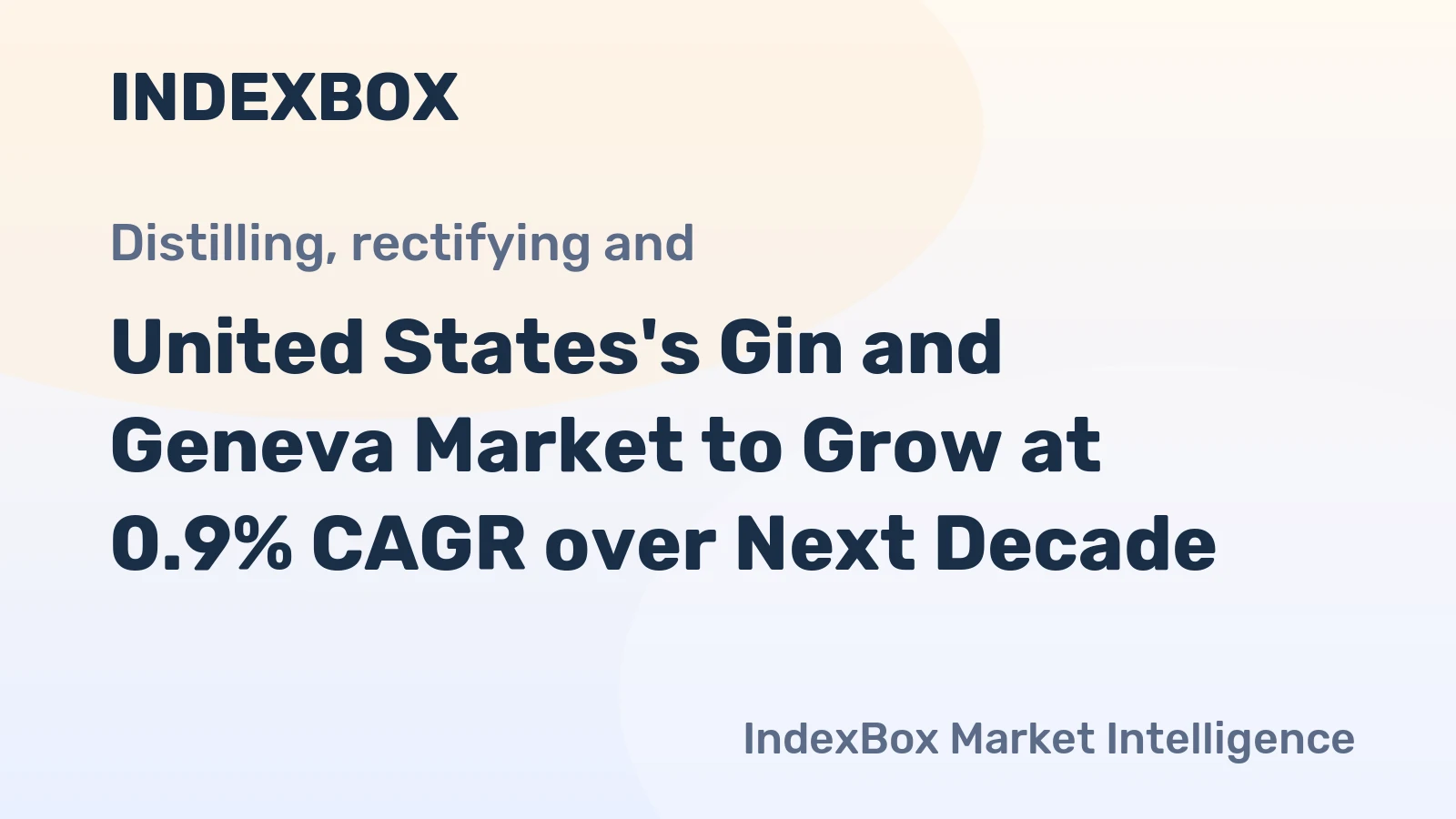 United States's Gin and Geneva Market to Grow at 0.9% CAGR over Next Decade