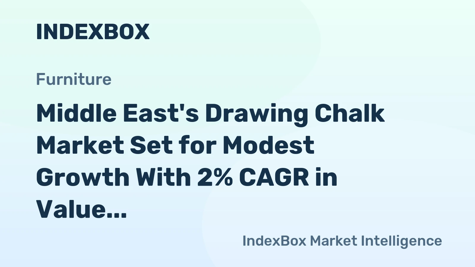 Middle East's Drawing Chalk Market Set for Modest Growth With 2% CAGR in Value Through 2035