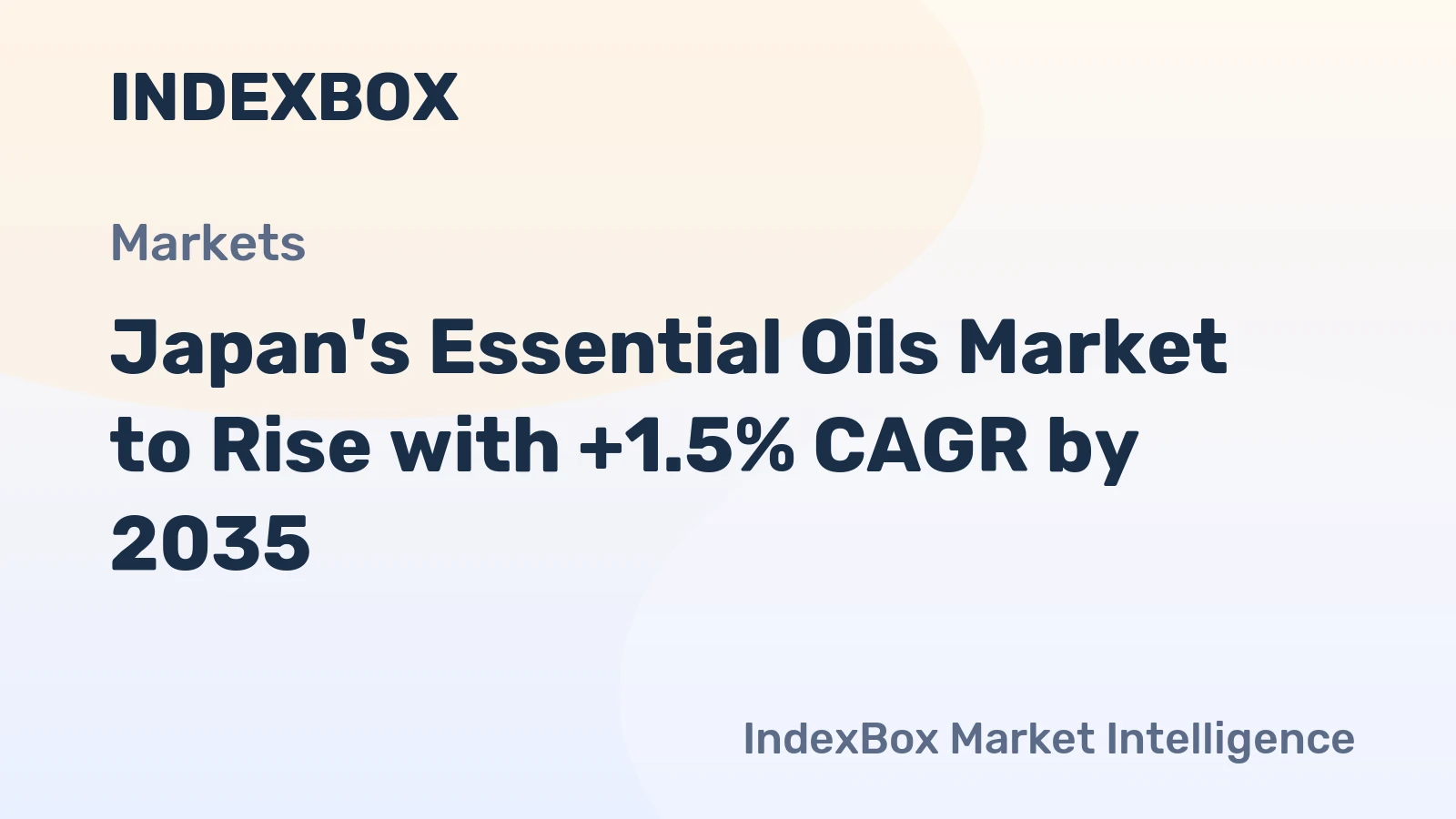 Japan's Essential Oils Market to Rise with +1.5% CAGR by 2035