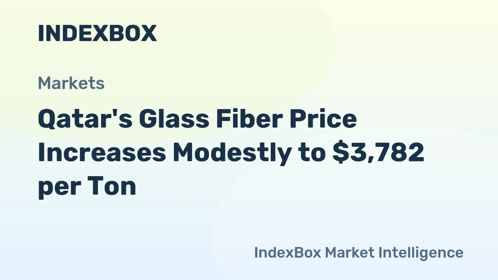 Qatar's Glass Fiber Price Increases Modestly to $3,782 per Ton