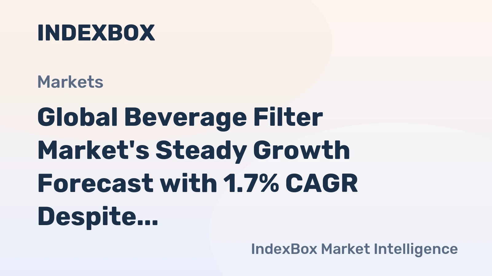 Global Beverage Filter Market's Steady Growth Forecast with 1.7% CAGR Despite 2024 Contraction