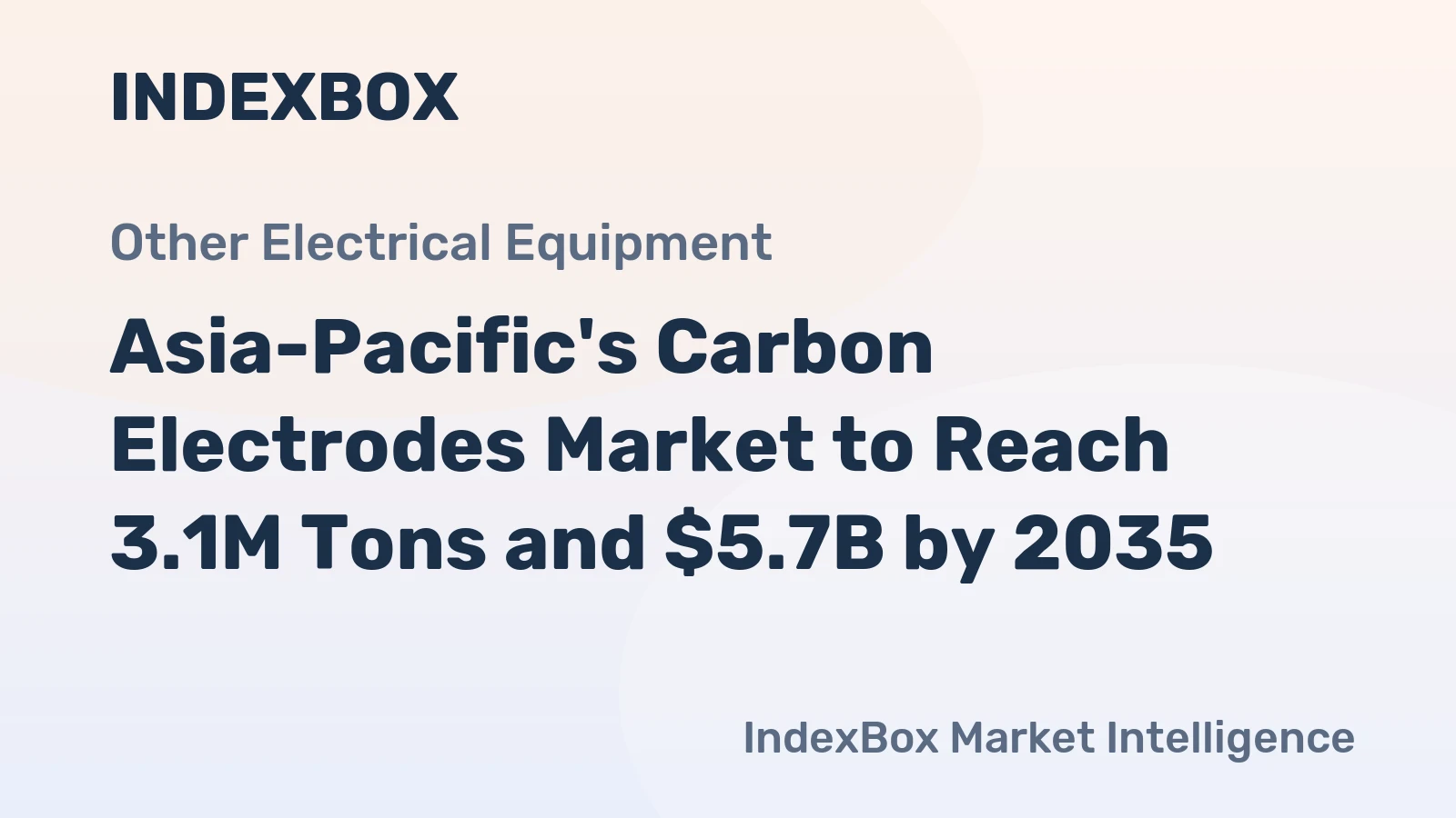 Asia-Pacific's Carbon Electrodes Market to Reach 3.1M Tons and $5.7B by 2035
