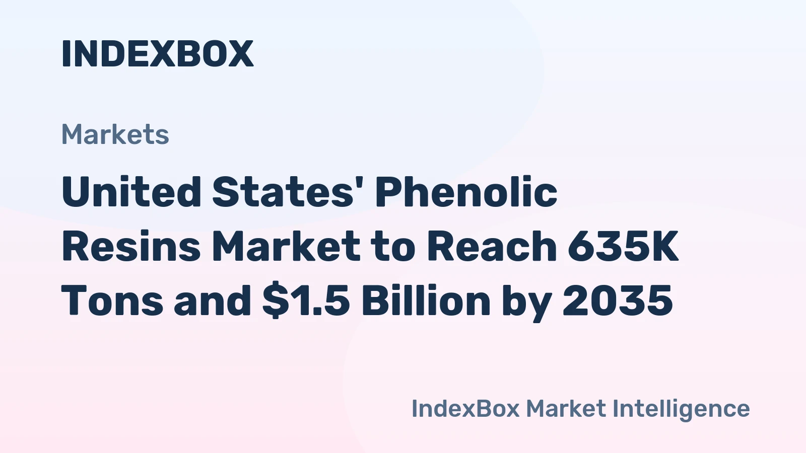 United States' Phenolic Resins Market to Reach 635K Tons and $1.5 Billion by 2035
