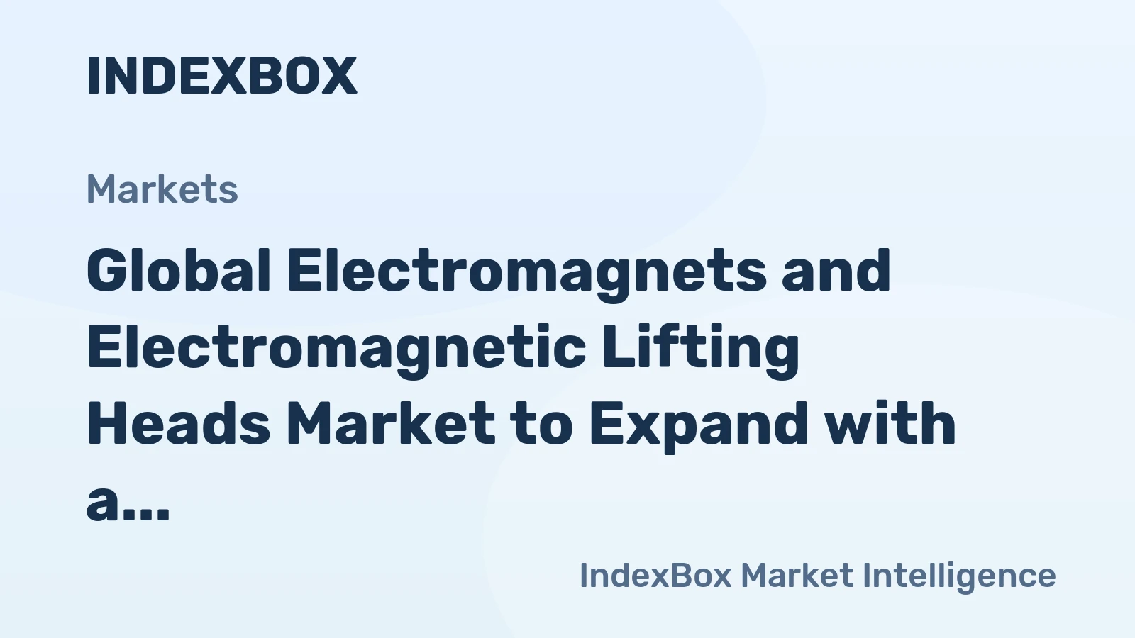 Global Electromagnets and Electromagnetic Lifting Heads Market to Expand with a CAGR of +0.8% from 2024 to 2035
