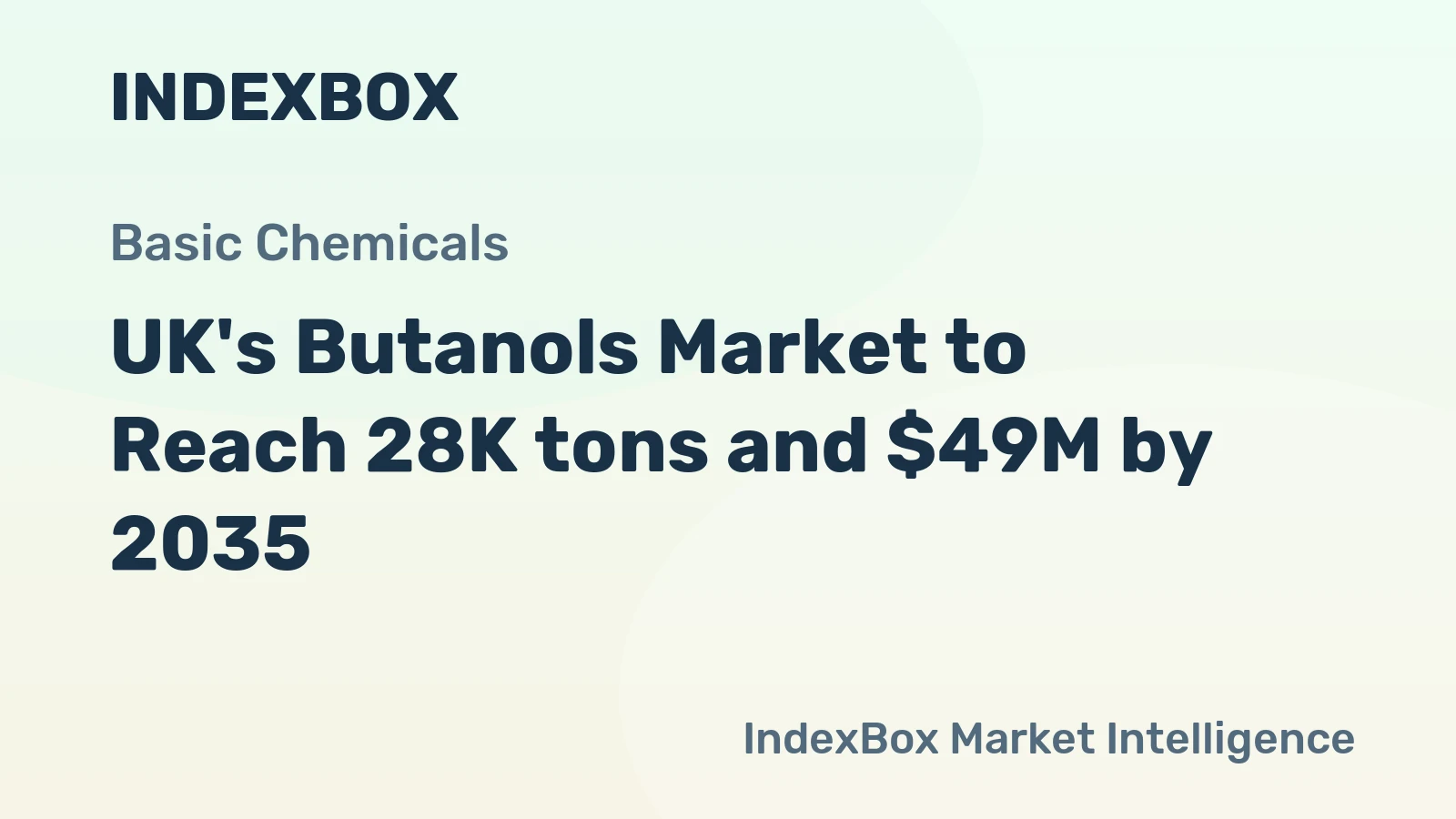 UK's Butanols Market to Reach 28K tons and $49M by 2035