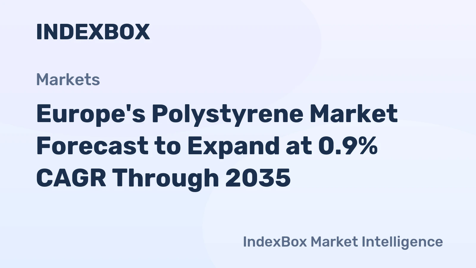 Europe's Polystyrene Market Forecast to Expand at 0.9% CAGR Through 2035