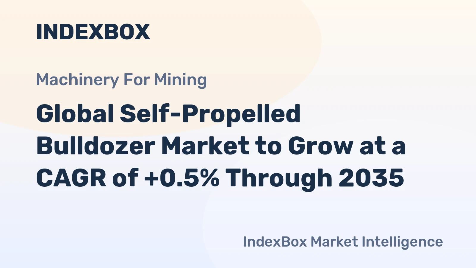 Global Self-Propelled Bulldozer Market to Grow at a CAGR of +0.5% Through 2035