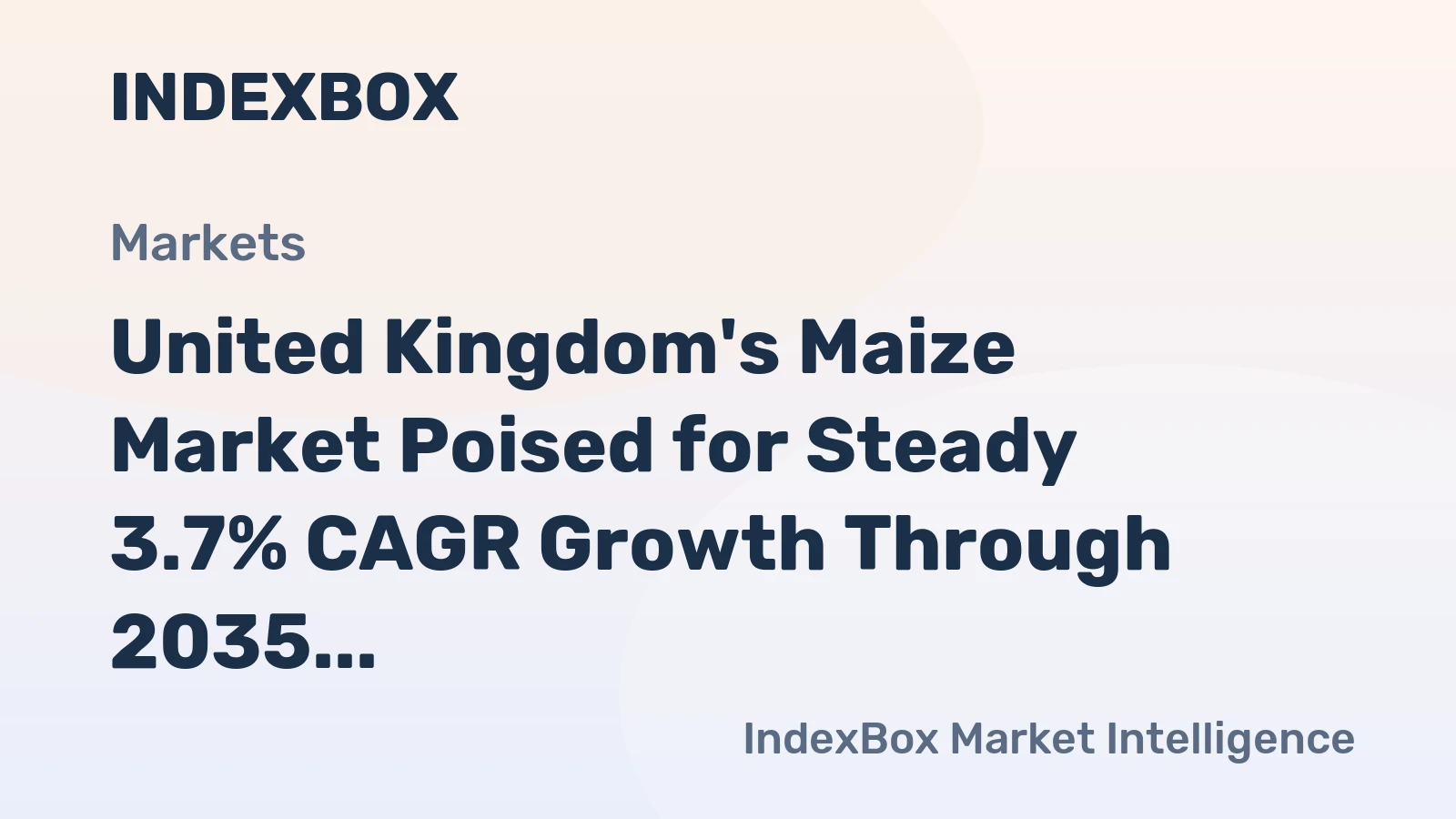 United Kingdom's Maize Market Poised for Steady 3.7% CAGR Growth Through 2035