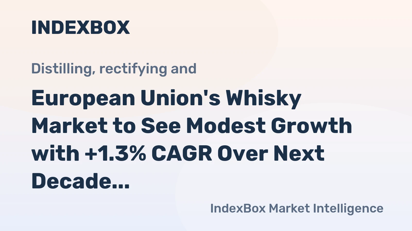 European Union's Whisky Market to See Modest Growth with +1.3% CAGR Over Next Decade