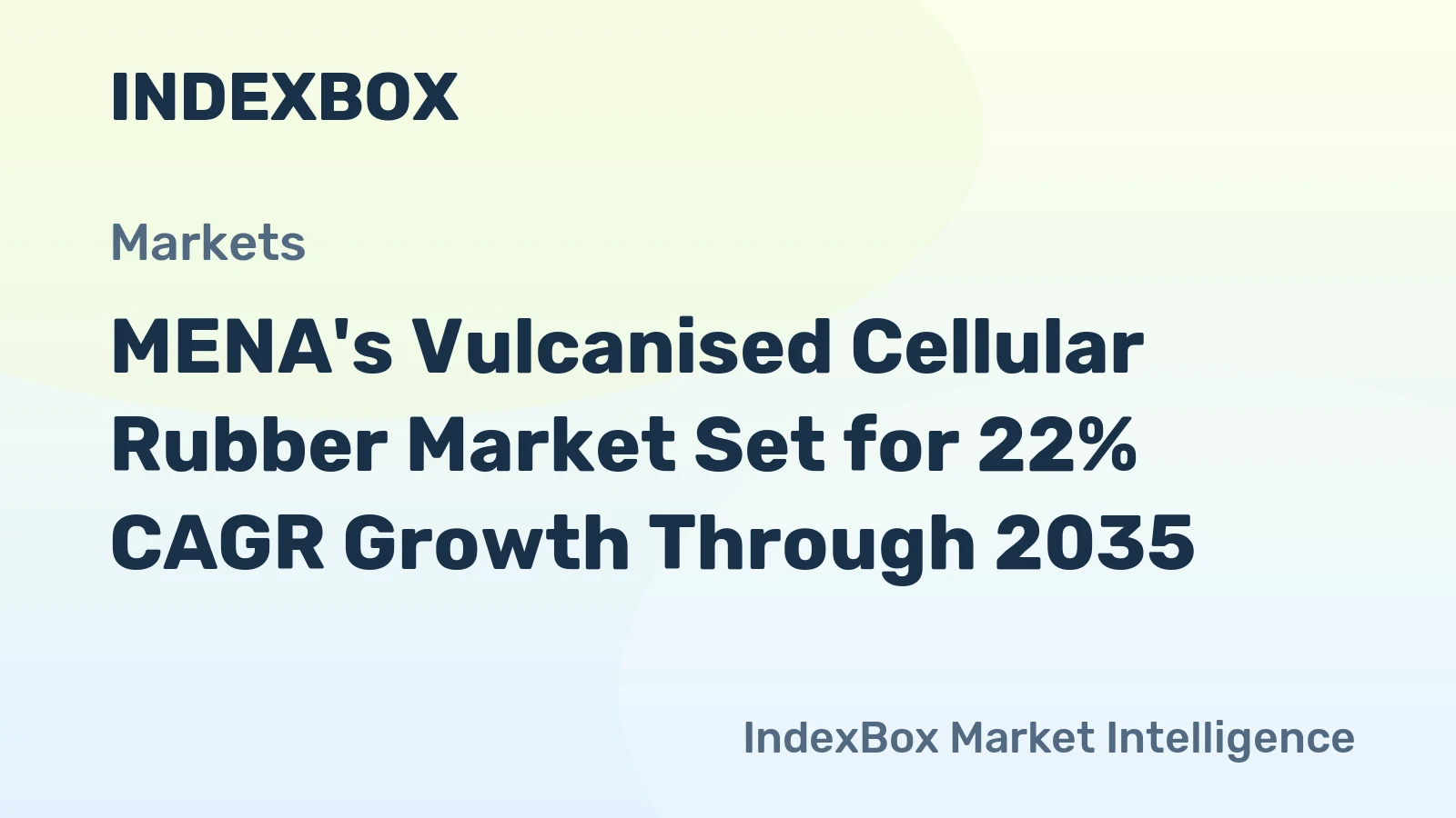 MENA's Vulcanised Cellular Rubber Market Set for 22% CAGR Growth Through 2035