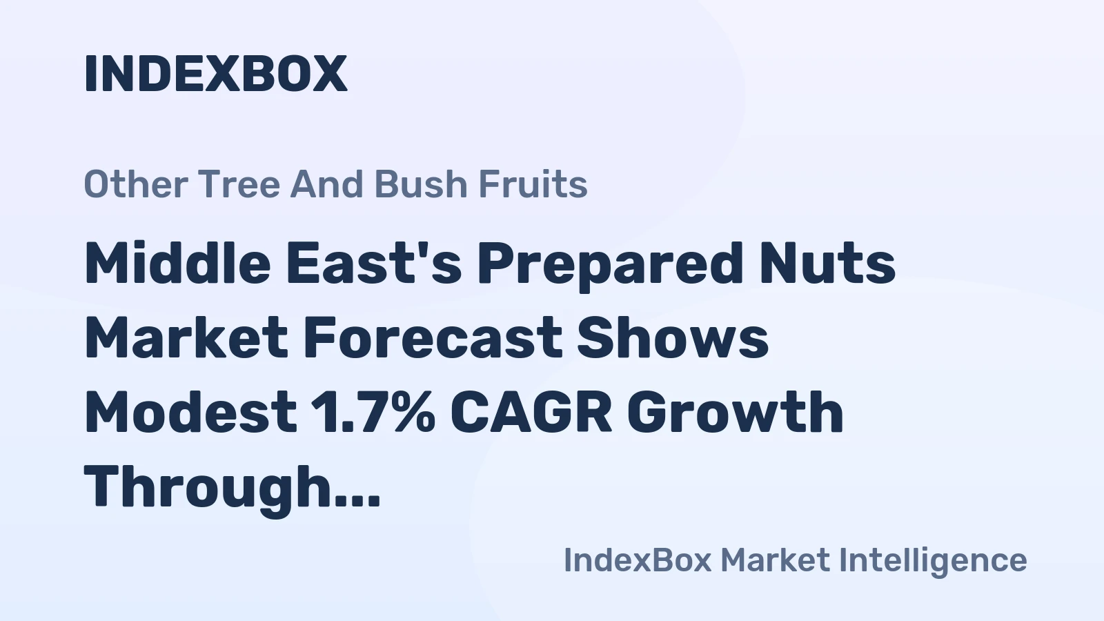Middle East's Prepared Nuts Market Forecast Shows Modest 1.7% CAGR Growth Through 2035