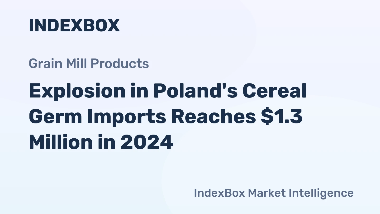 Explosion in Poland's Cereal Germ Imports Reaches $1.3 Million in 2024