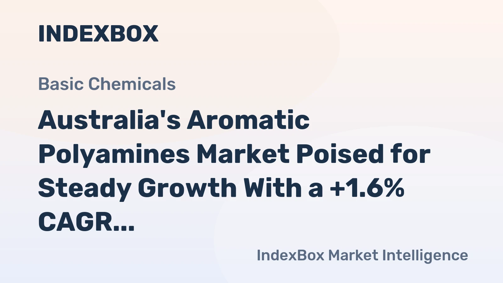 Australia's Aromatic Polyamines Market Poised for Steady Growth With a +1.6% CAGR in Value