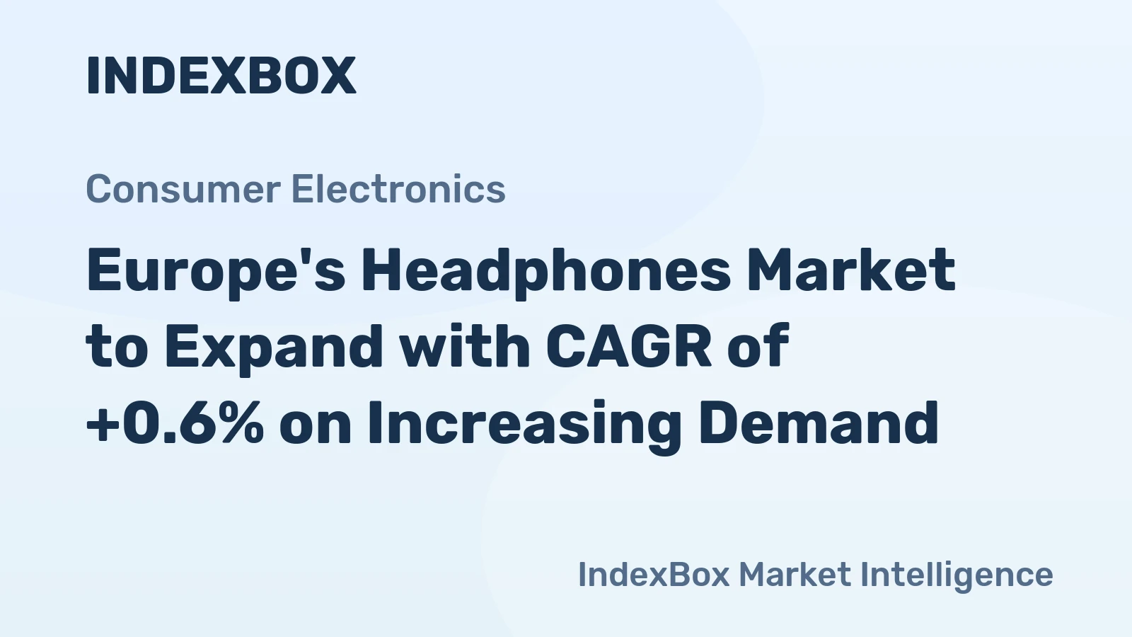 Europe's Headphones Market to Expand with CAGR of +0.6% on Increasing Demand