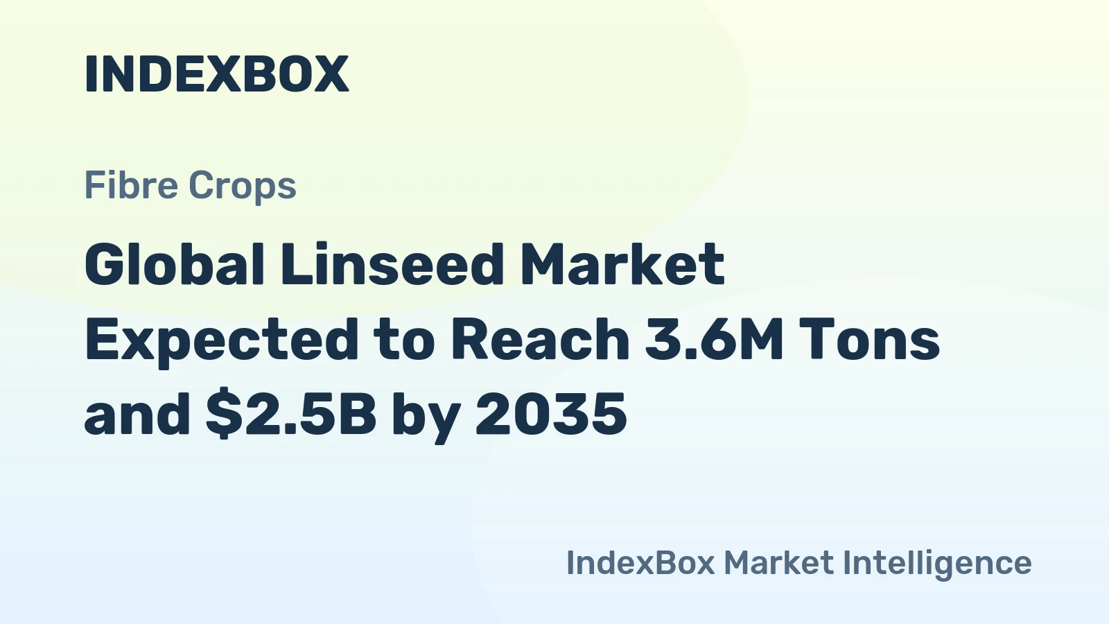 Global Linseed Market Expected to Reach 3.6M Tons and $2.5B by 2035