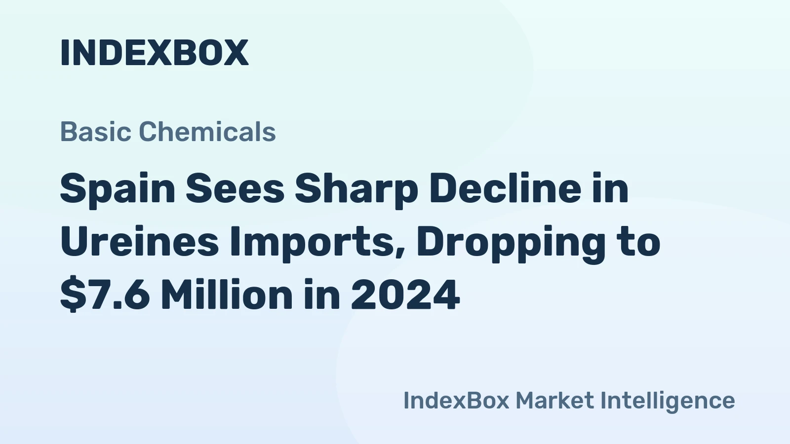 Spain Sees Sharp Decline in Ureines Imports, Dropping to $7.6 Million in 2024