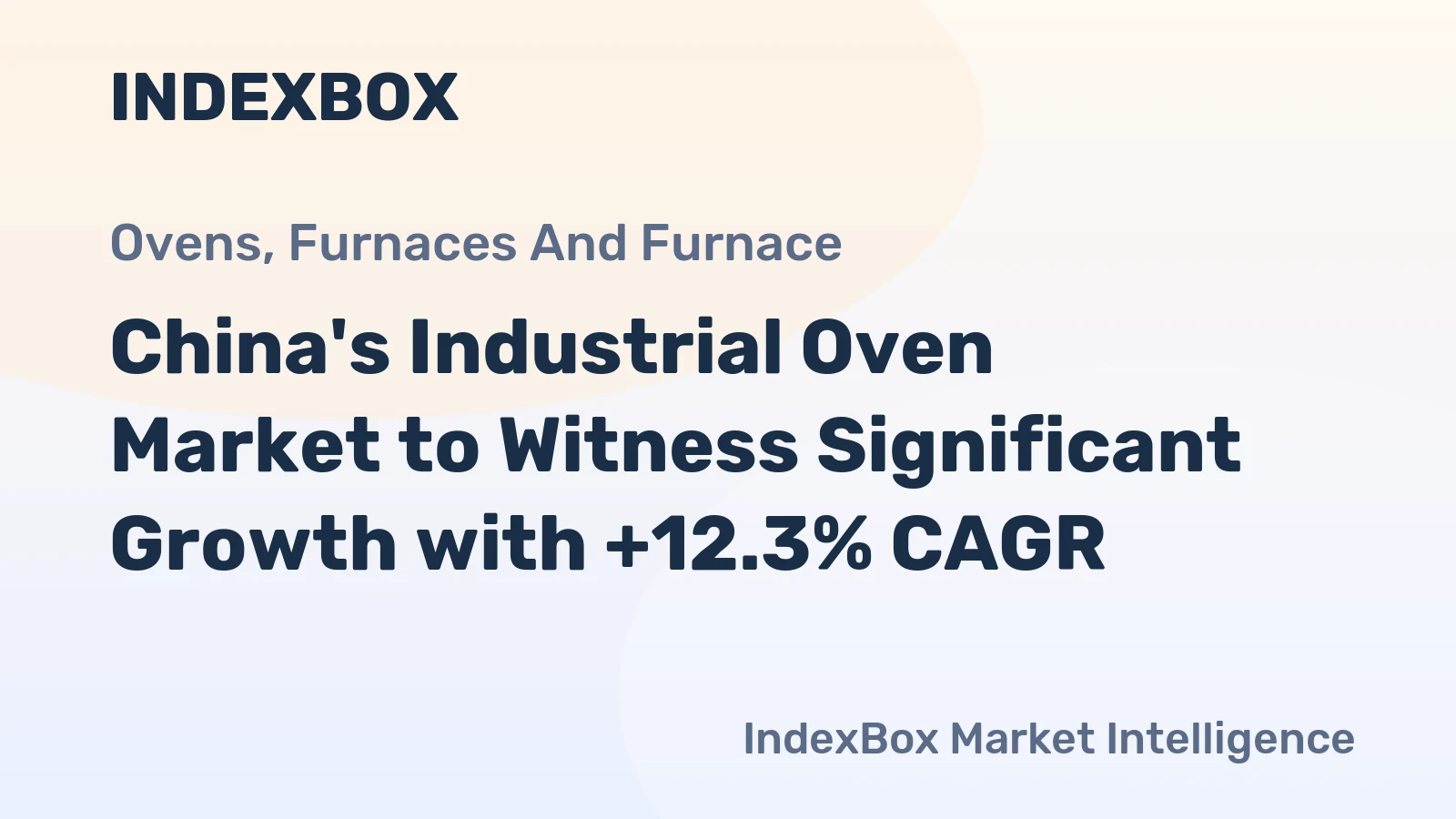 China's Industrial Oven Market to Witness Significant Growth with +12.3% CAGR