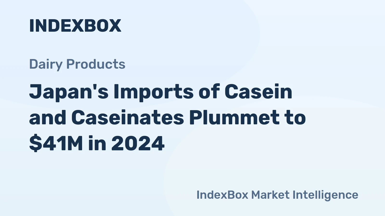 Japan's Imports of Casein and Caseinates Plummet to $41M in 2024