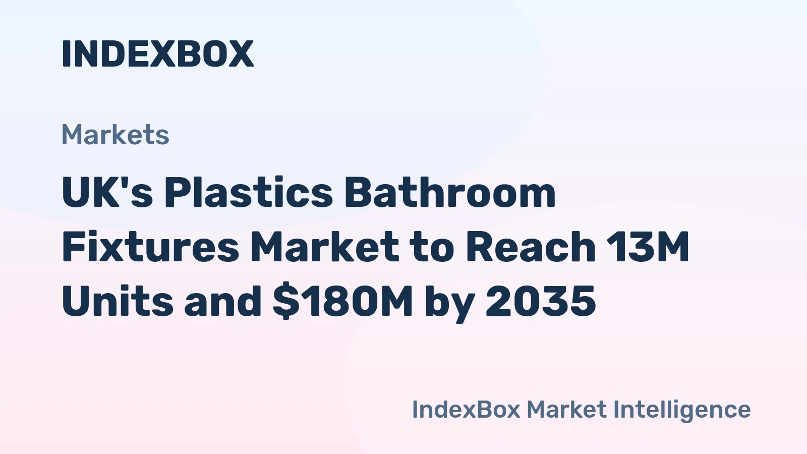 UK's Plastics Bathroom Fixtures Market to Reach 13M Units and $180M by 2035