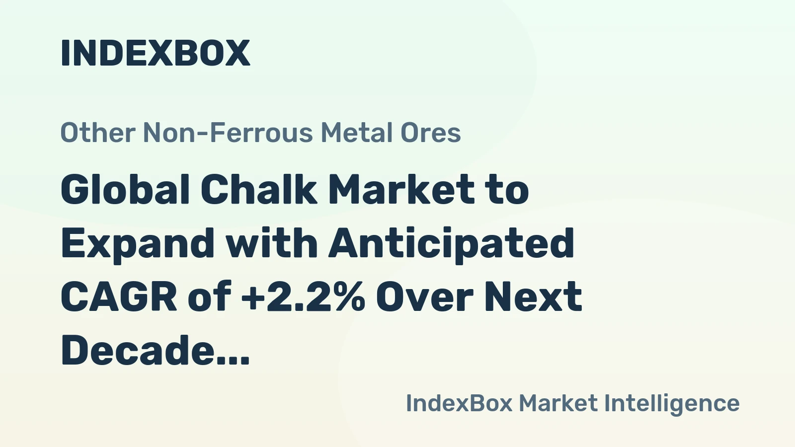 Global Chalk Market to Expand with Anticipated CAGR of +2.2% Over Next Decade