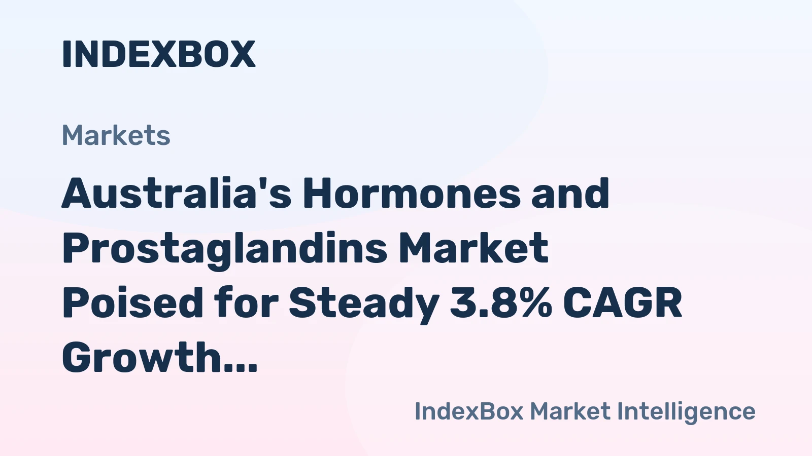 Australia's Hormones and Prostaglandins Market Poised for Steady 3.8% CAGR Growth Through 2035