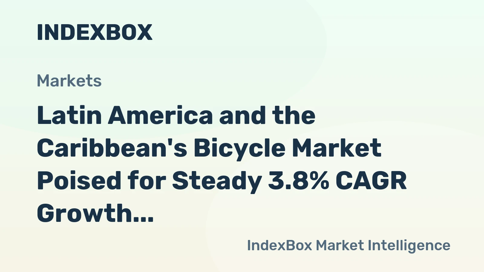 Latin America and the Caribbean's Bicycle Market Poised for Steady 3.8% CAGR Growth Through 2035