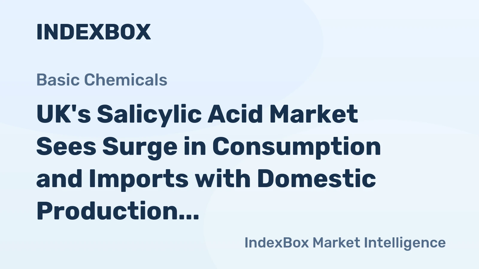 UK's Salicylic Acid Market Sees Surge in Consumption and Imports with Domestic Production in Decline