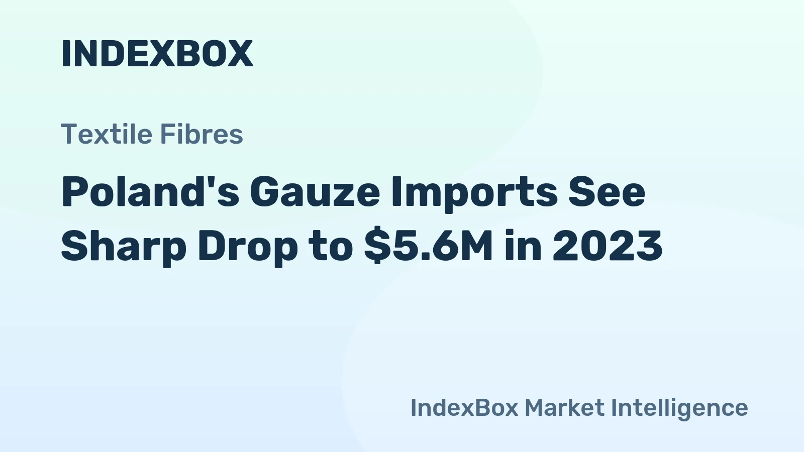 Poland's Gauze Imports See Sharp Drop to $5.6M in 2023