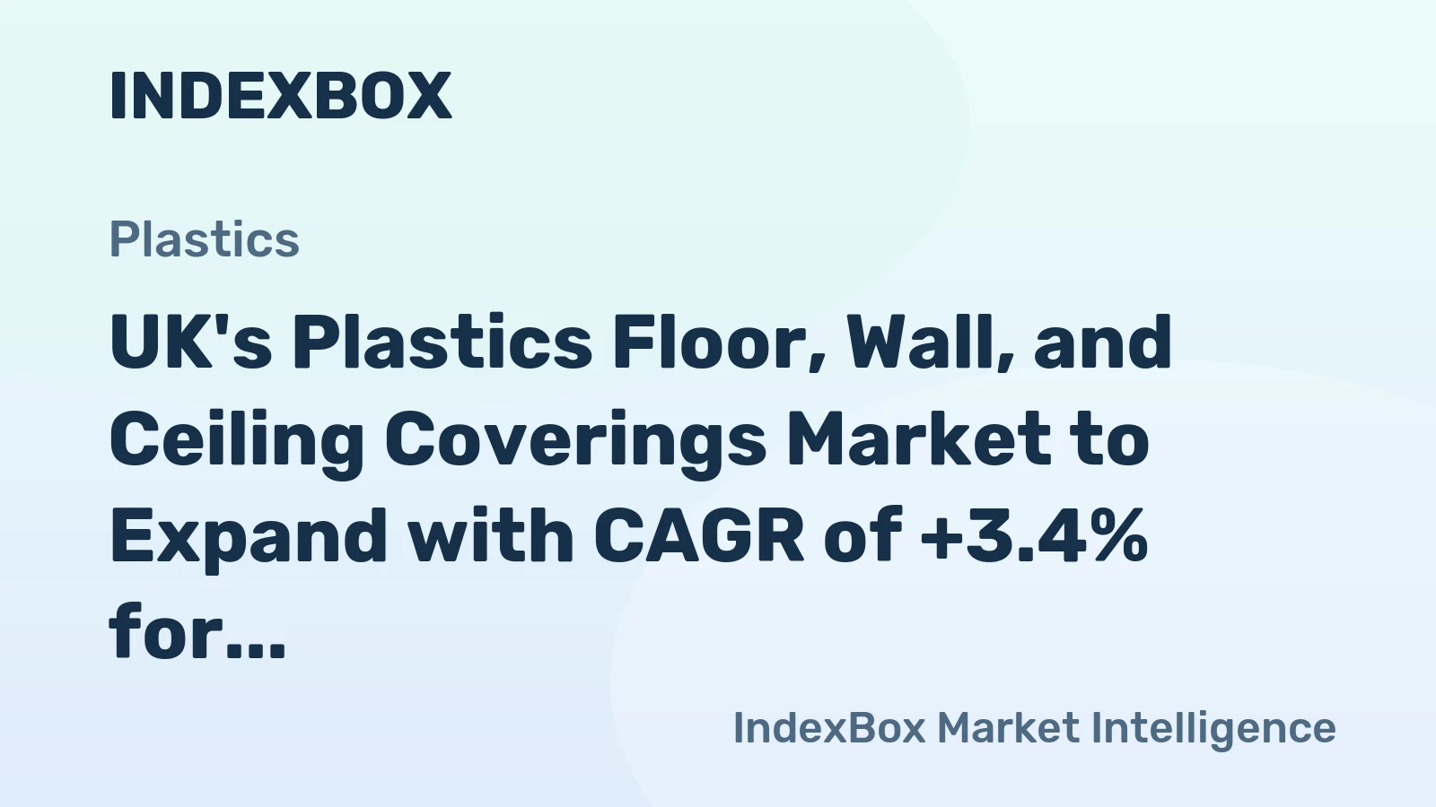 UK's Plastics Floor, Wall, and Ceiling Coverings Market to Expand with CAGR of +3.4% for 2024-2035 Forecast Period