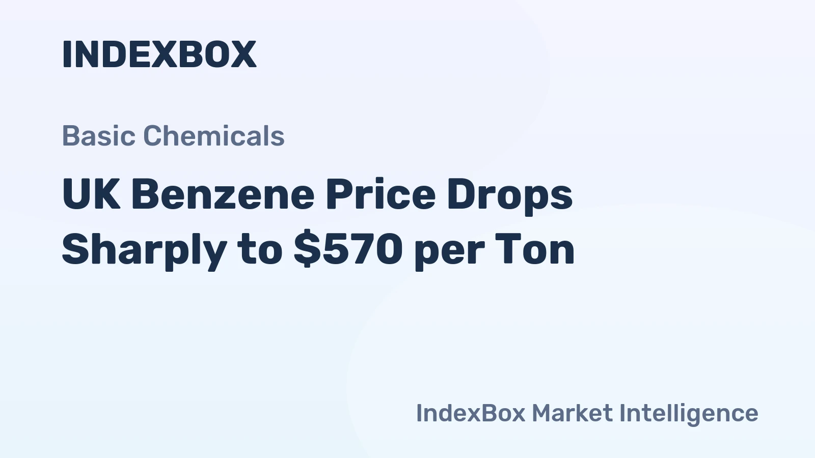 UK Benzene Price Drops Sharply to $570 per Ton