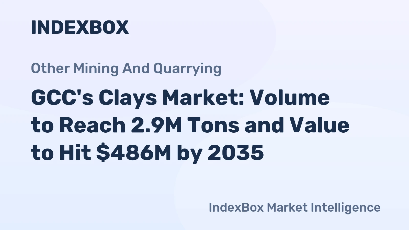 GCC's Clays Market: Volume to Reach 2.9M Tons and Value to Hit $486M by 2035