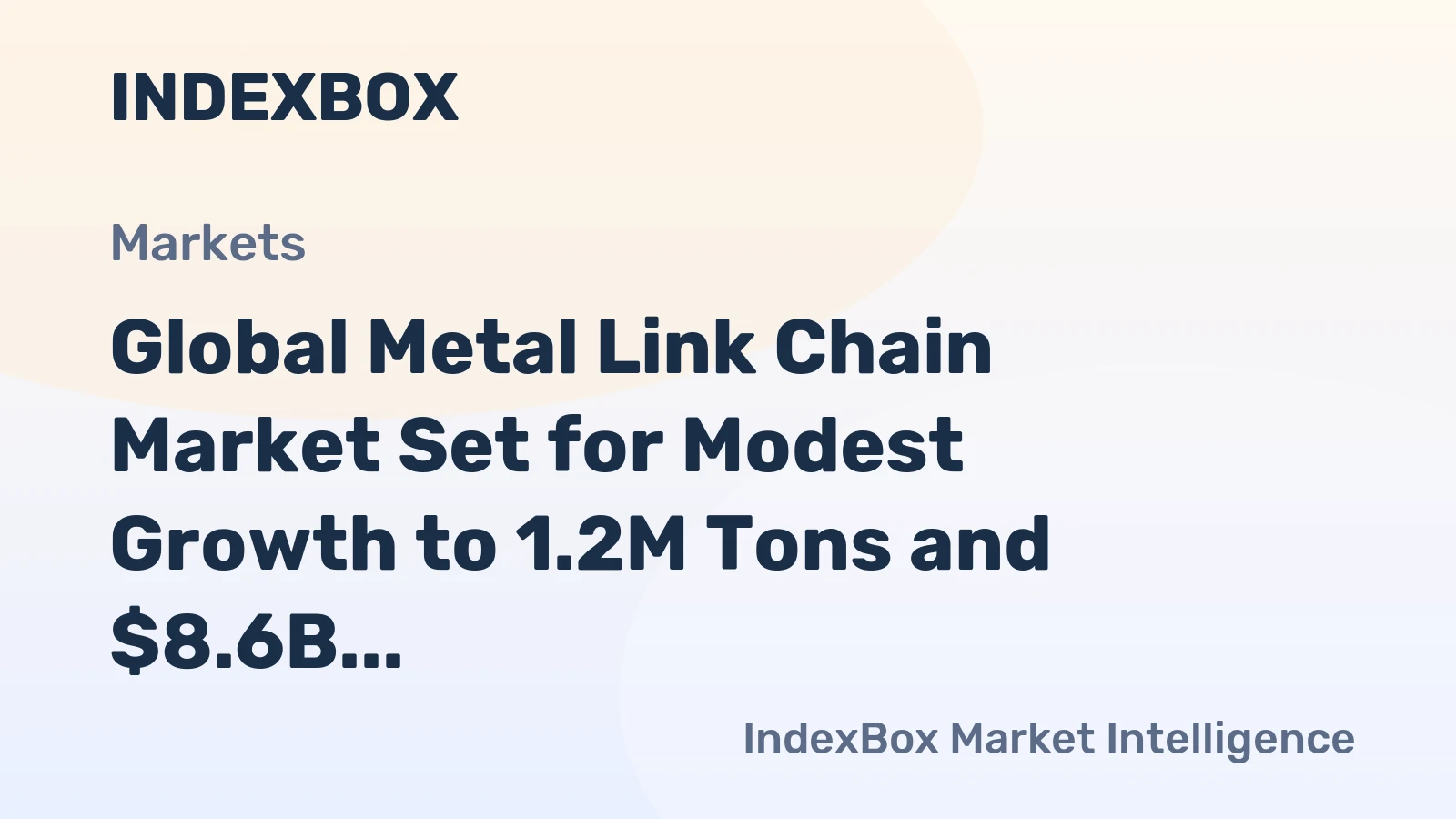 Global Metal Link Chain Market Set for Modest Growth to 1.2M Tons and $8.6B by 2035