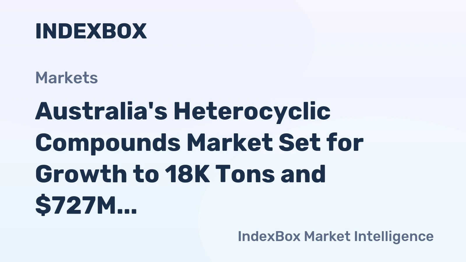 Australia's Heterocyclic Compounds Market Set for Growth to 18K Tons and $727M by 2035