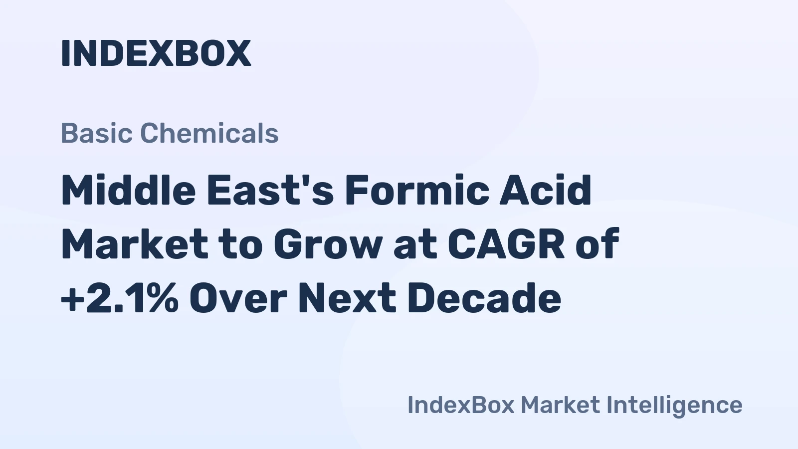 Middle East's Formic Acid Market to Grow at CAGR of +2.1% Over Next Decade
